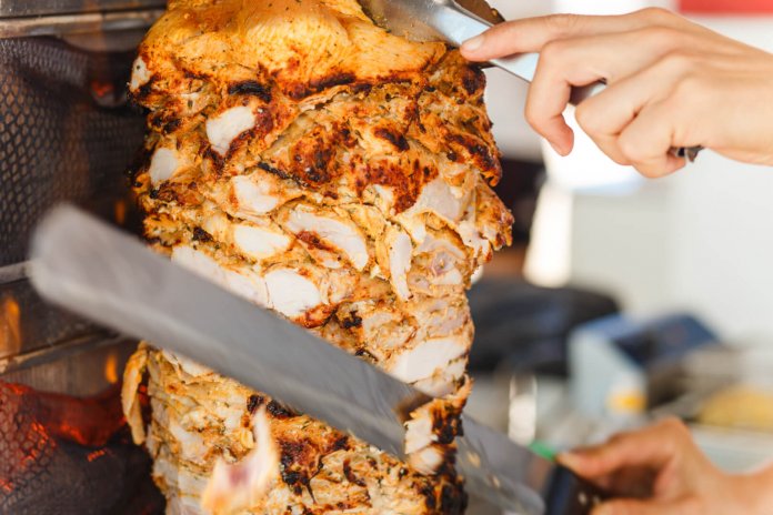 Shawarma (meat roasted on a spit) - Chowcation
