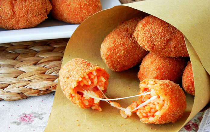 Suppli (Roman rice ball snack) - Chowcation